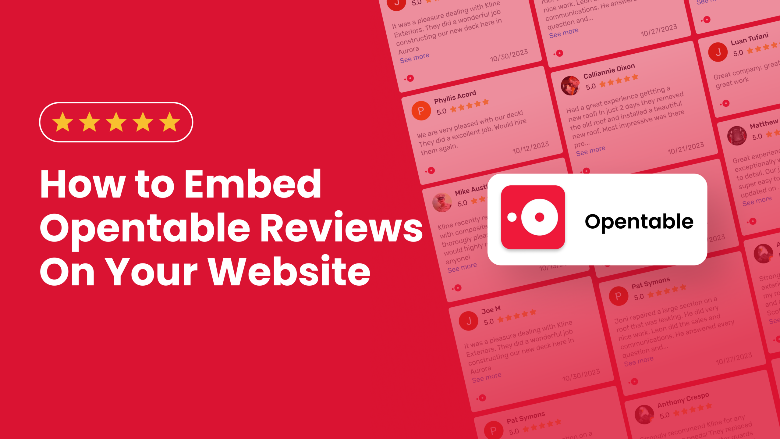 How To Show OpenTable Reviews Widget On Your Website Free & Fast ...